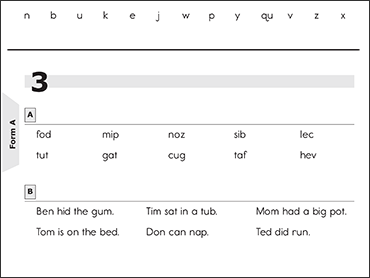 Quick Phonics Screener :: Read Naturally, Inc.