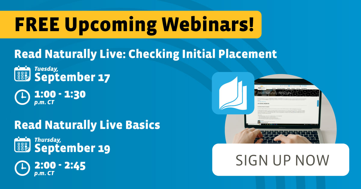 Read Naturally Webinars :: Read Naturally, Inc.