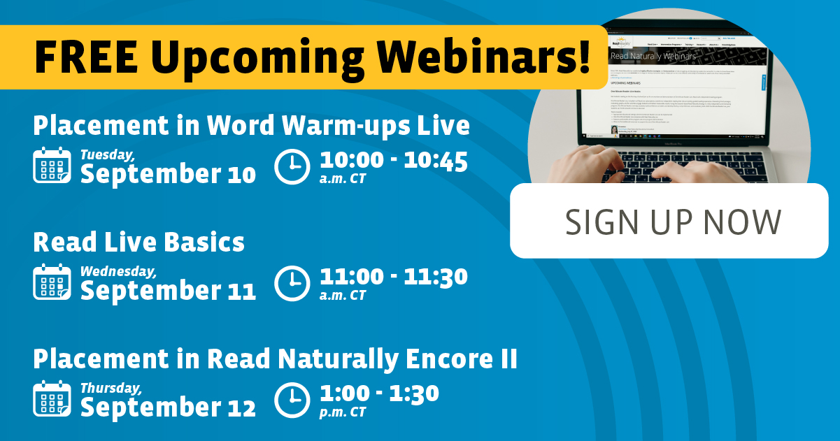 Read Naturally Webinars :: Read Naturally, Inc.